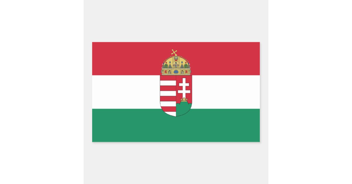 Hungary/Hungarian 1940 Flag Sticker | Zazzle