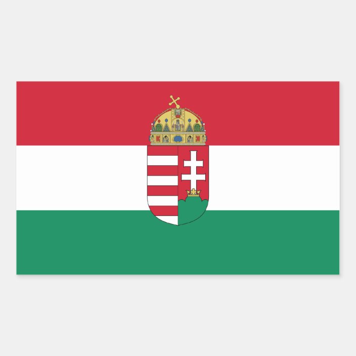 Hungary/Hungarian 1940 Flag Sticker | Zazzle.ca