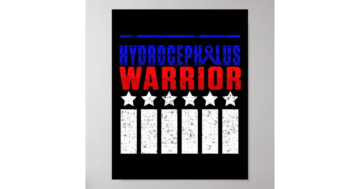 Hydrocephalus Survivor Medication Awareness Warrio Poster | Zazzle