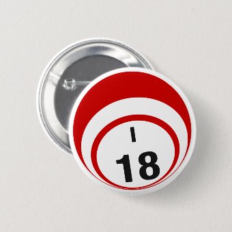 I18 Bingo Ball button | Zazzle