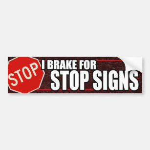 Custom Stop Sign Stickers | Zazzle.ca