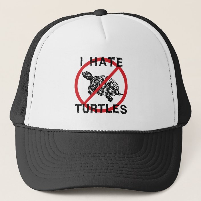 I Hate Turtles Trucker Hat | Zazzle.ca