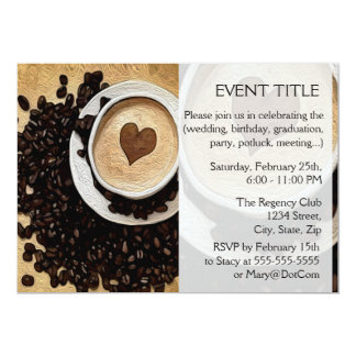 Coffee Invitations & Announcements | Zazzle Canada