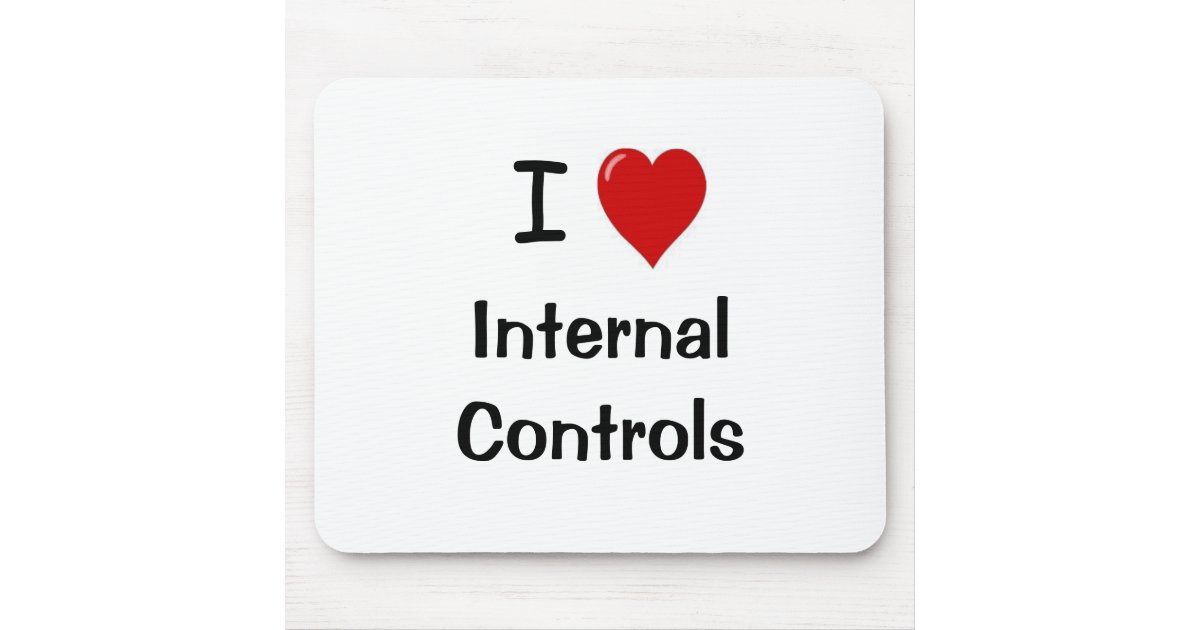 I Love Internal Controls - Funny Compliance Quote Mouse Pad | Zazzle