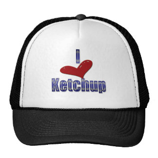 I Love Ketchup Hats, I Love Ketchup Cap Designs