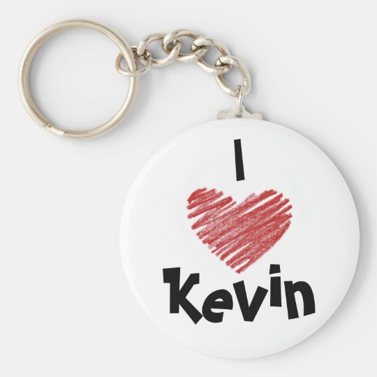 I Love Kevin Keychain | Zazzle.ca