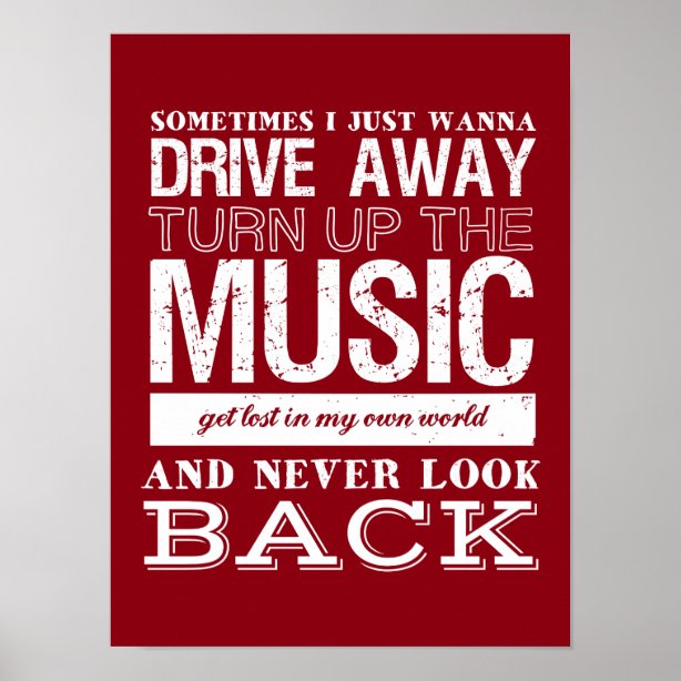 Song Lyrics Posters, Prints & Poster Printing | Zazzle CA