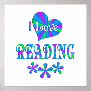 Love Reading Posters, Prints & Poster Printing | Zazzle CA