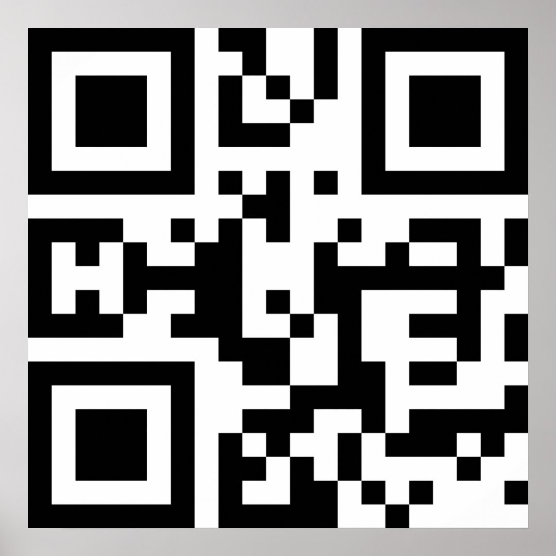 I NY -- QR Code Poster | Zazzle