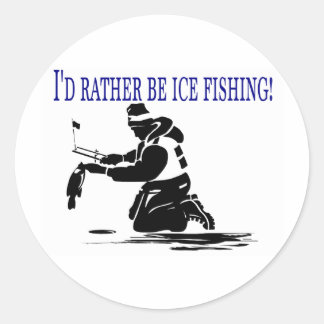 Ice Fishing Stickers, Ice Fishing Custom Sticker Designs