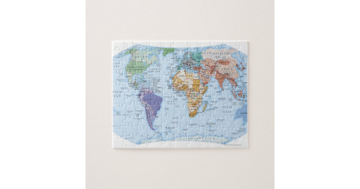 Illustrated Map 4 Jigsaw Puzzle | Zazzle