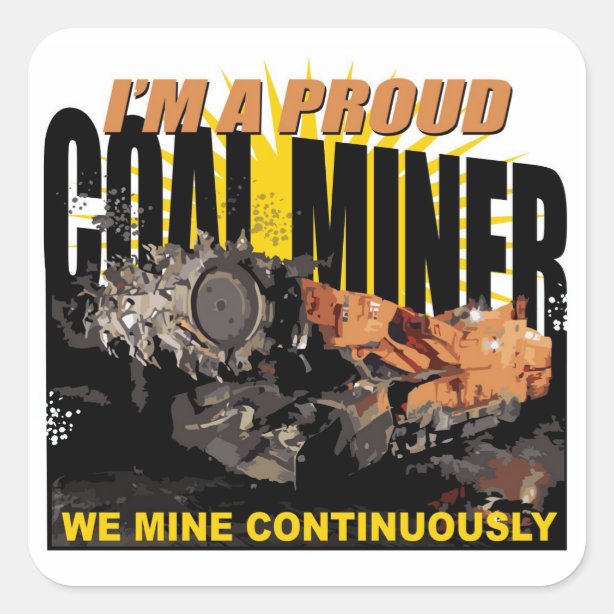 Coal Miner Stickers | Zazzle CA
