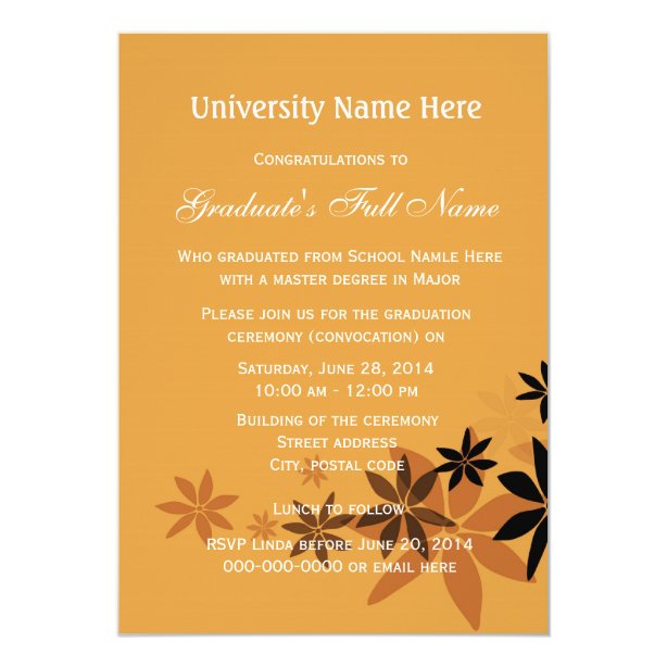 Convocation Invitations | Zazzle CA