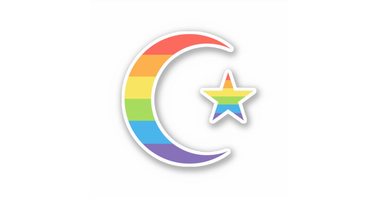 Islam Crescent & Star Muslim LGBTQ Gay Pride Flag | Zazzle