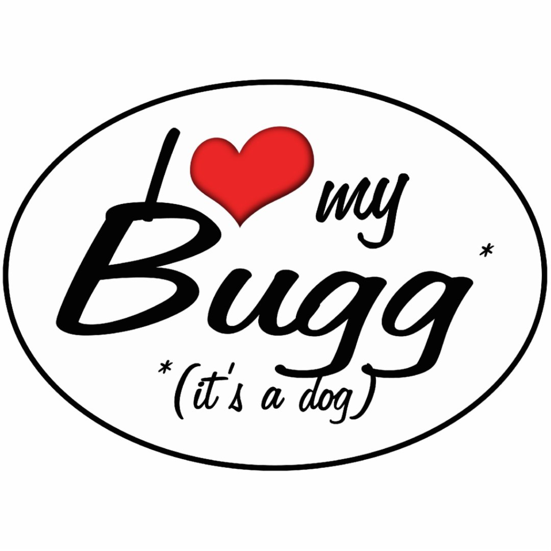 It's a Dog! I Love My Bugg Photo Sculpture Ornament | Zazzle
