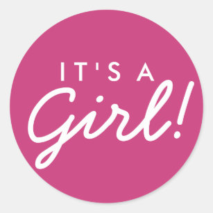 Its A Girl Stickers | Zazzle CA