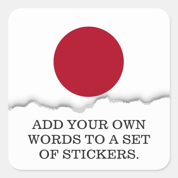 Japanese Word Stickers | Zazzle CA