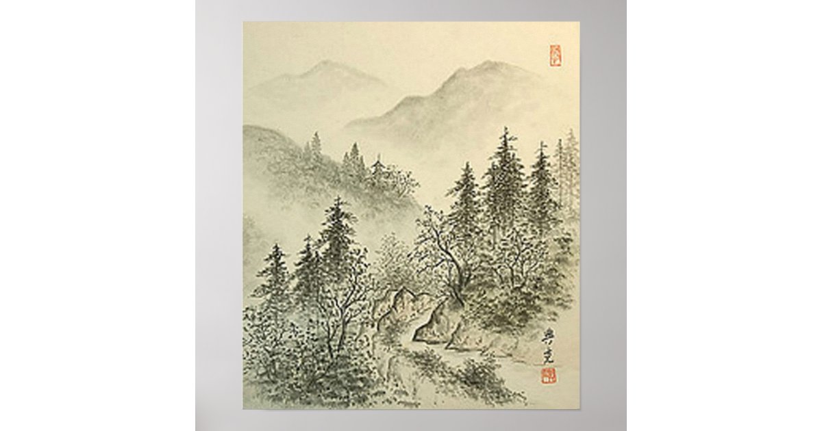 Japanese Trees Poster | Zazzle