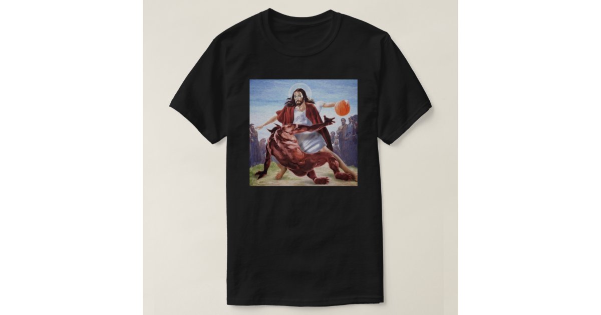 Jesus ballin Sticker T-Shirt | Zazzle