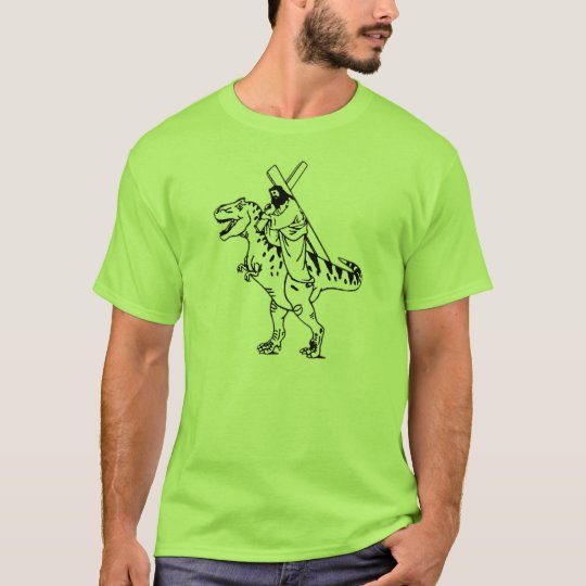 Jesus Riding A Raptor T-Shirt | Zazzle.ca