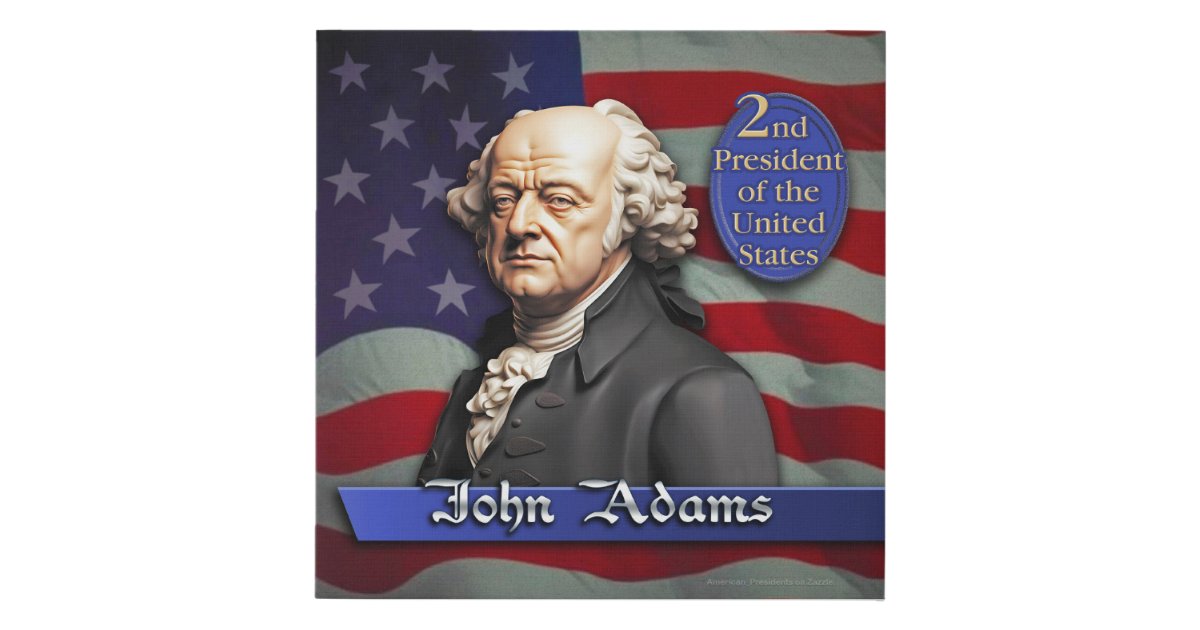 John Adams: 2nd President of the United States Faux Canvas Print | Zazzle