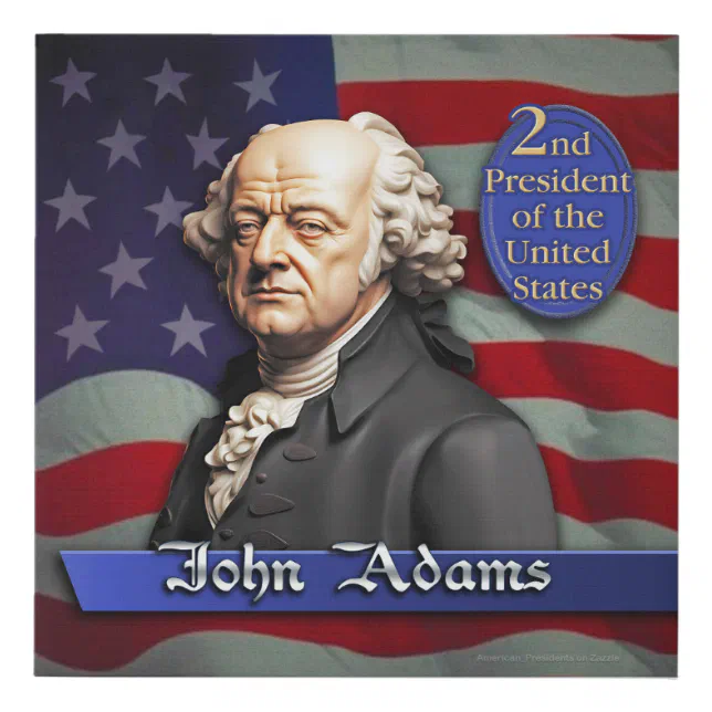 John Adams: 2nd President of the United States Faux Canvas Print | Zazzle