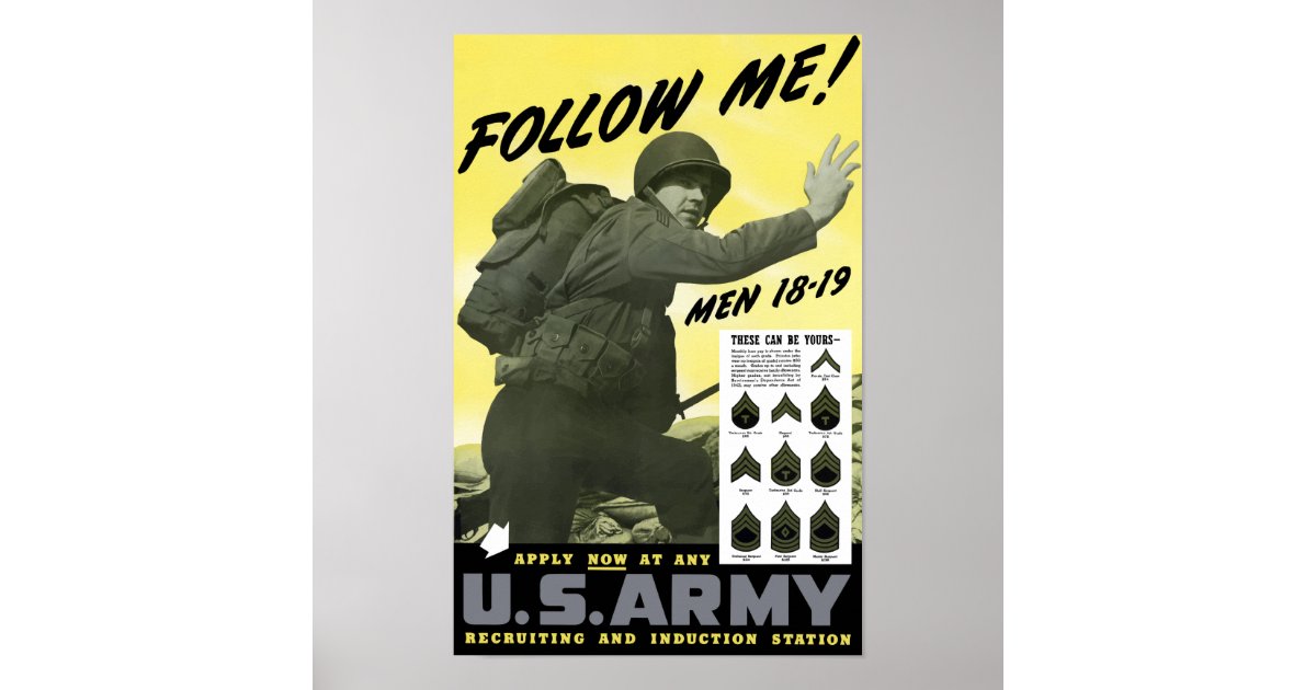 Join The Army -- WWII Poster | Zazzle