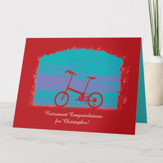 JUMBO Bicycle Happy Retirement Congratulations Card | Zazzle.ca