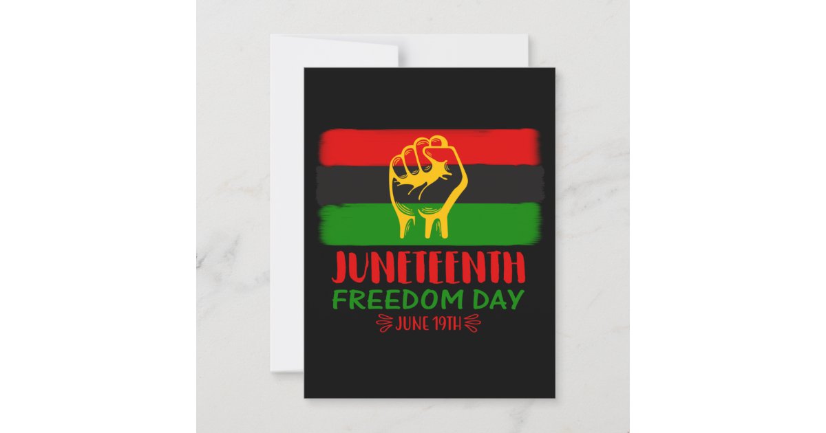 Juneteenth Freedom Day Black History Postcard | Zazzle
