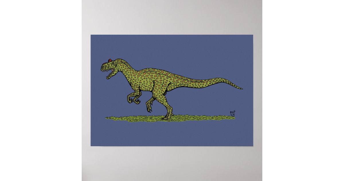 Jurassic Dinosaur Allosaurus Poster | Zazzle