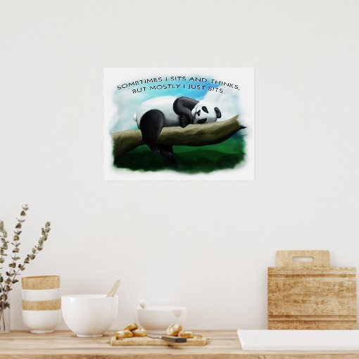 Just Sits Poster | Zazzle