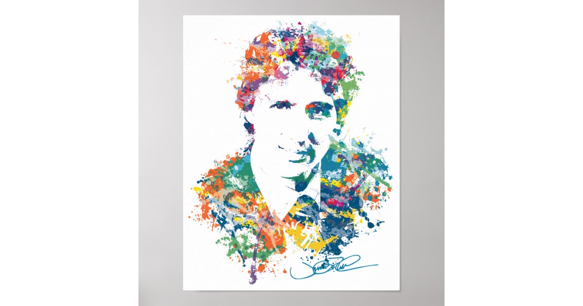 Justin Trudeau Digital Art Poster | Zazzle
