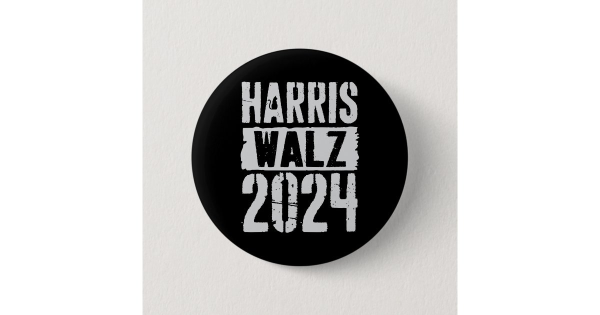 Kamala Harris Tim Walz Waltz Harris Walz Waltz 202 2 Inch Round Button ...