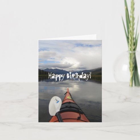 Kayak Birthday Cards | Zazzle CA