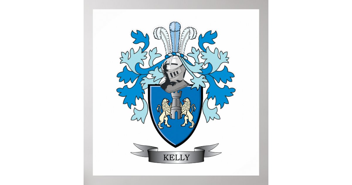Kelly Coat of Arms Poster | Zazzle