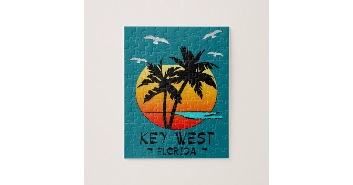 KEY WEST FLORIDA TROPICAL DESTINATION JIGSAW PUZZLE | Zazzle