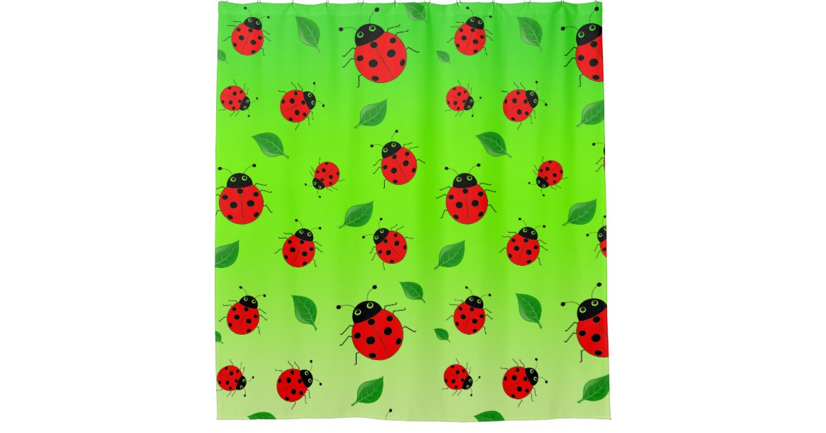 kids Cute Red Ladybug Polka dot Spring Pattern | Zazzle