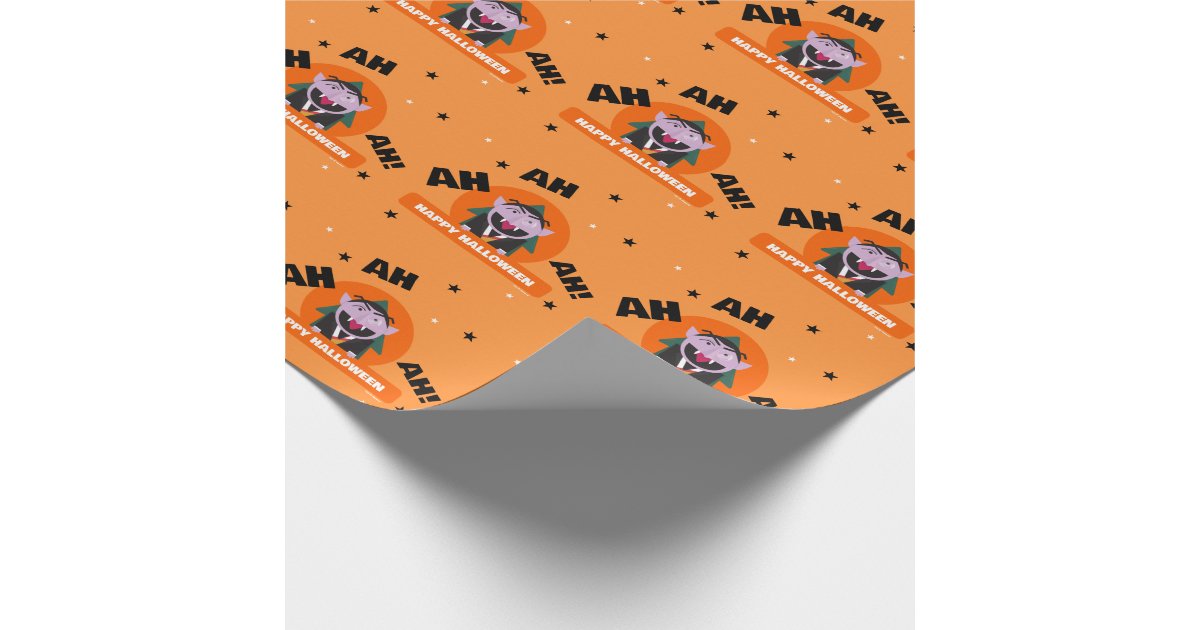 Kids Sesame Street Halloween Wrapping Paper | Zazzle