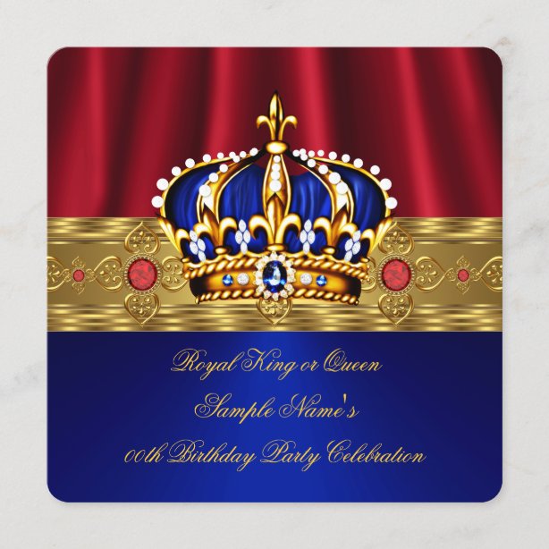 Kings Crown Invitations | Zazzle CA