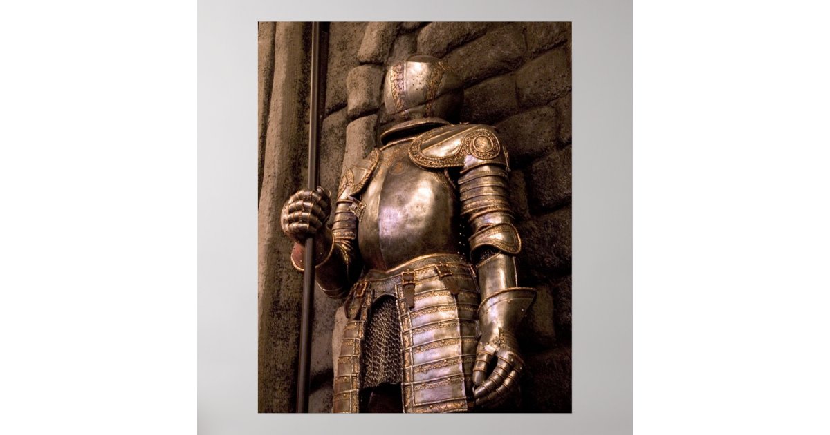 Knight in Armour Poster | Zazzle