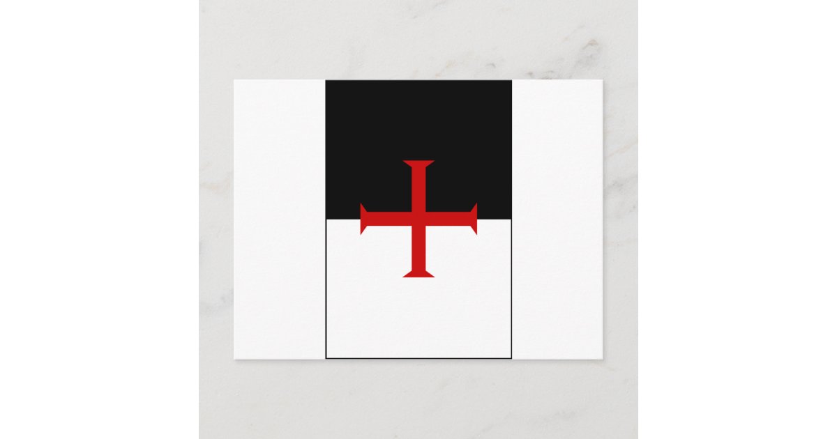 Knights Templar Flag Postcard | Zazzle