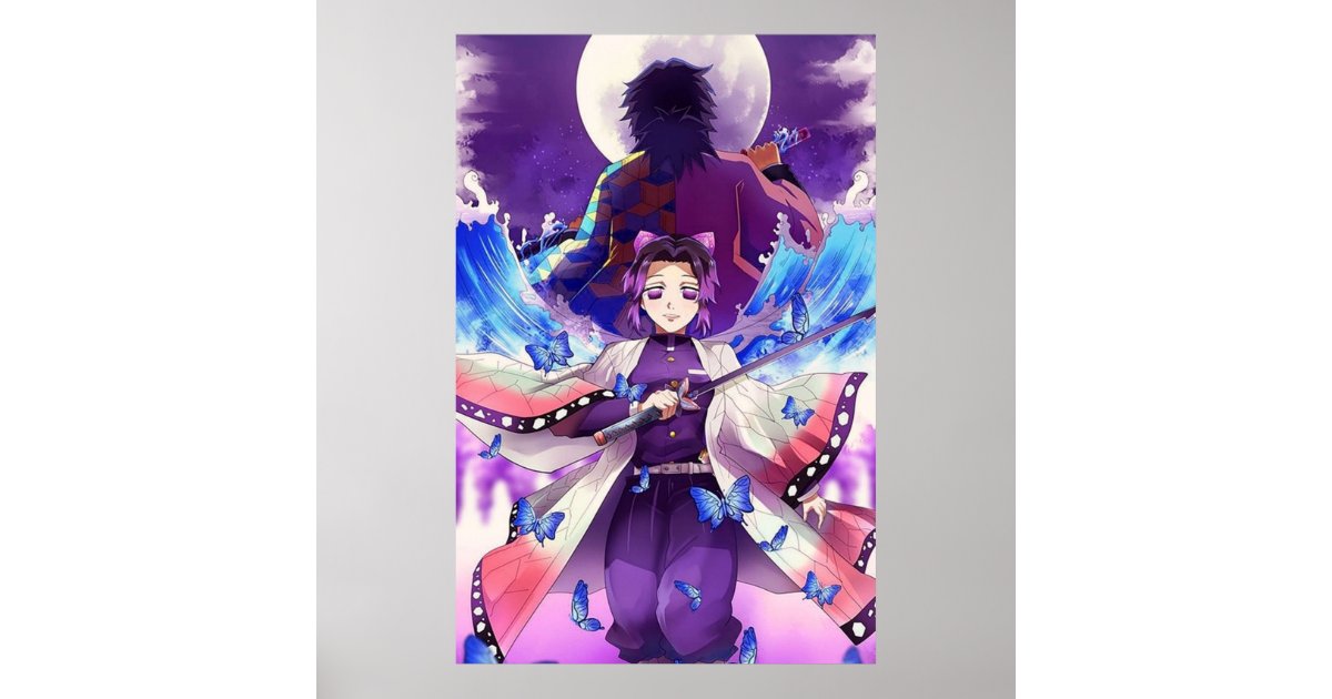 Kocoho Shinobu X Giyu Tomioka Poster | Zazzle