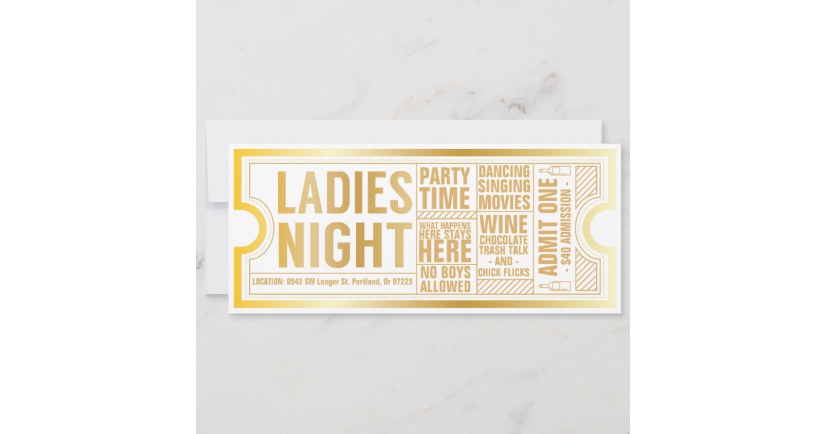 Ladies Night Invitation-Customize it! Invitation | Zazzle