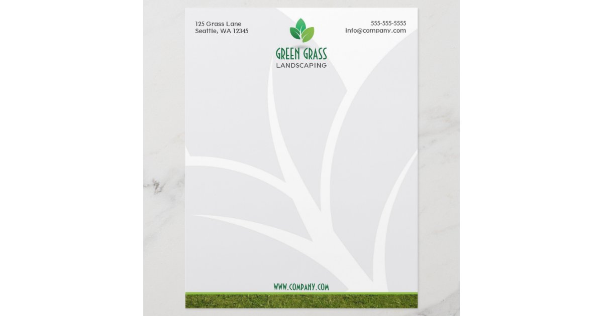 Landscaping Professional Letterhead | Zazzle