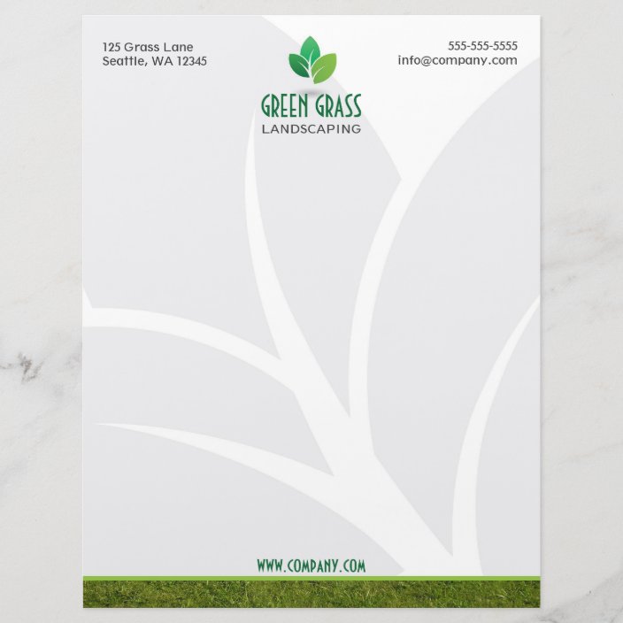 Landscaping Professional Letterhead | Zazzle.ca