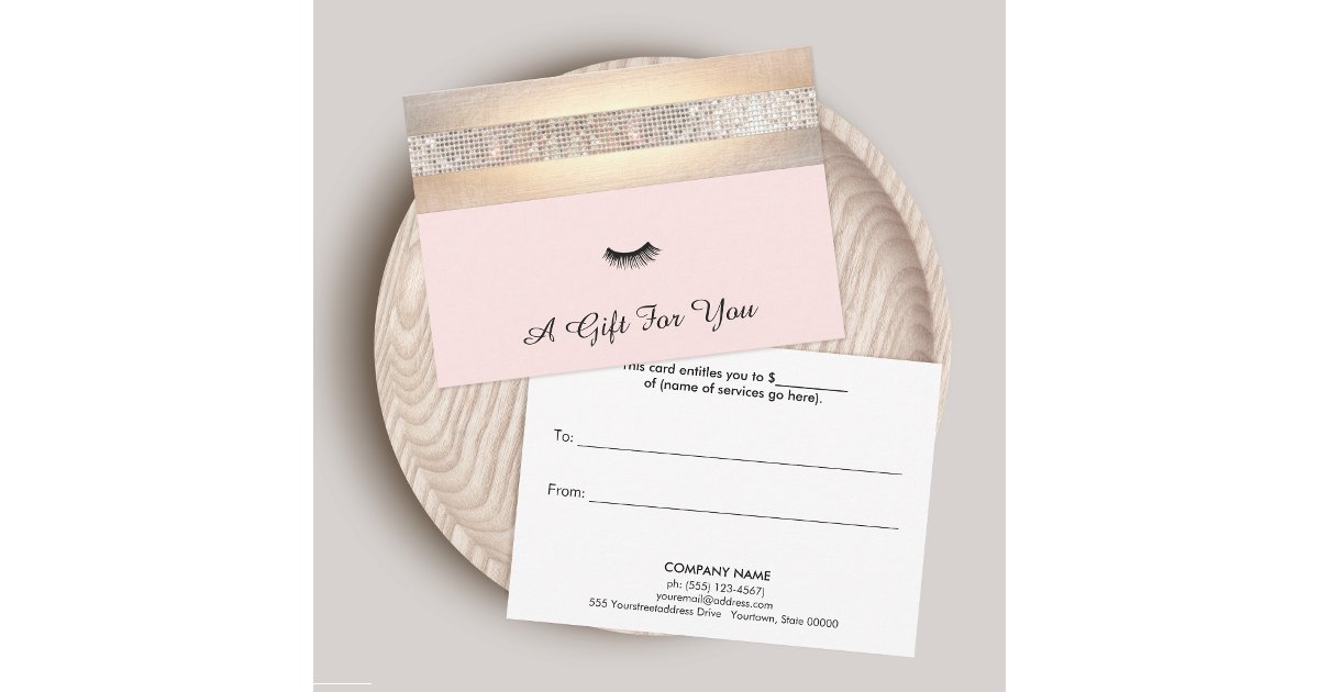 Lash Extensions Salon Gift Certificate | Zazzle