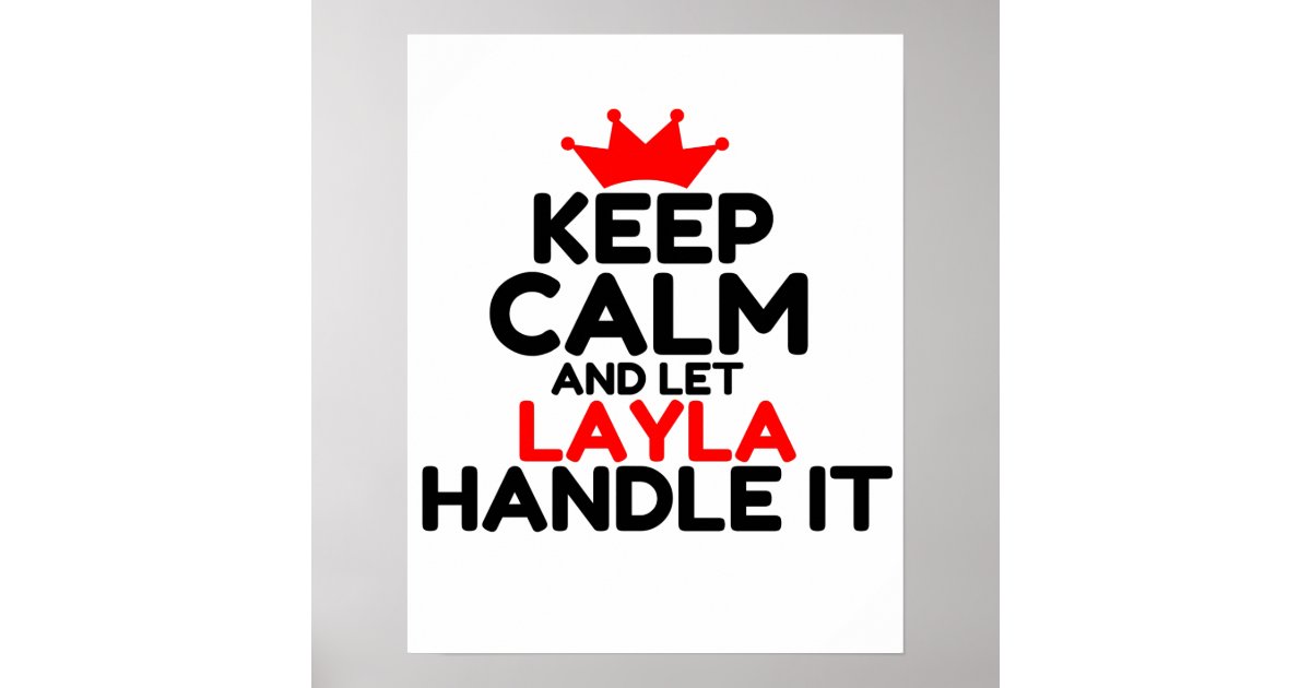LAYLA POSTER | Zazzle