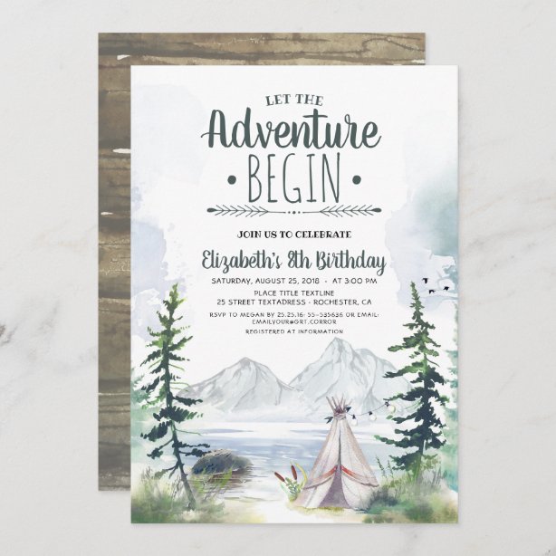 Hiking Invitations | Zazzle CA