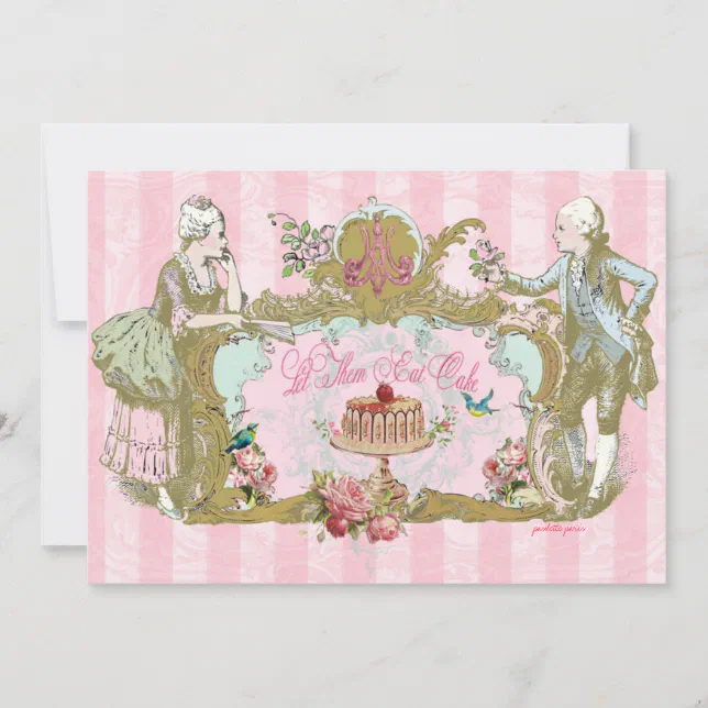 Let Us Eat Cake Party Invitations | Zazzle