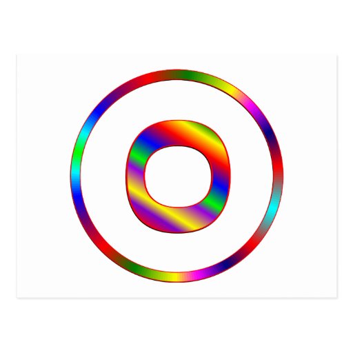 Letter O Rainbow | Zazzle